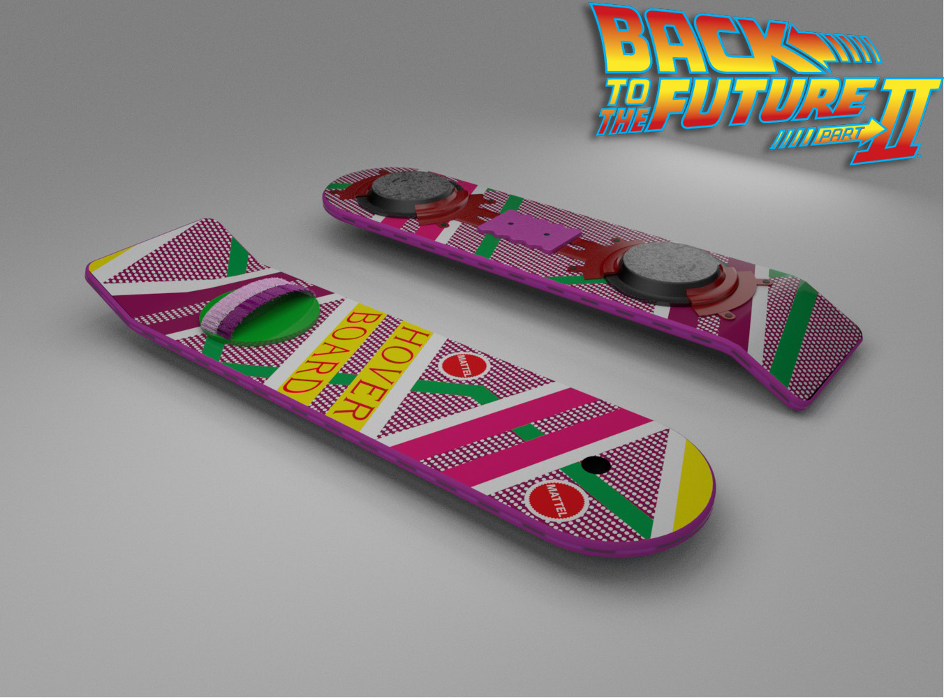 bttf hoverboards o 3d model