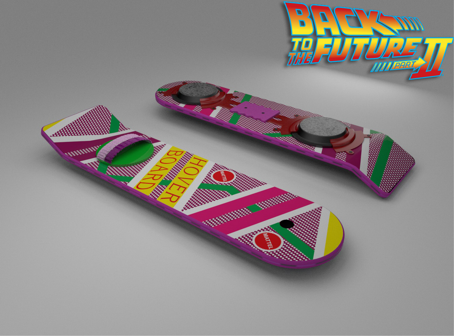 bttf hoverboards o 3d model