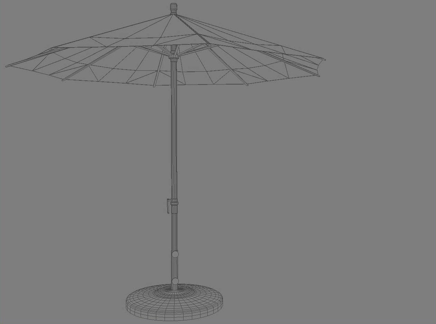 3d model outdoor umbrella