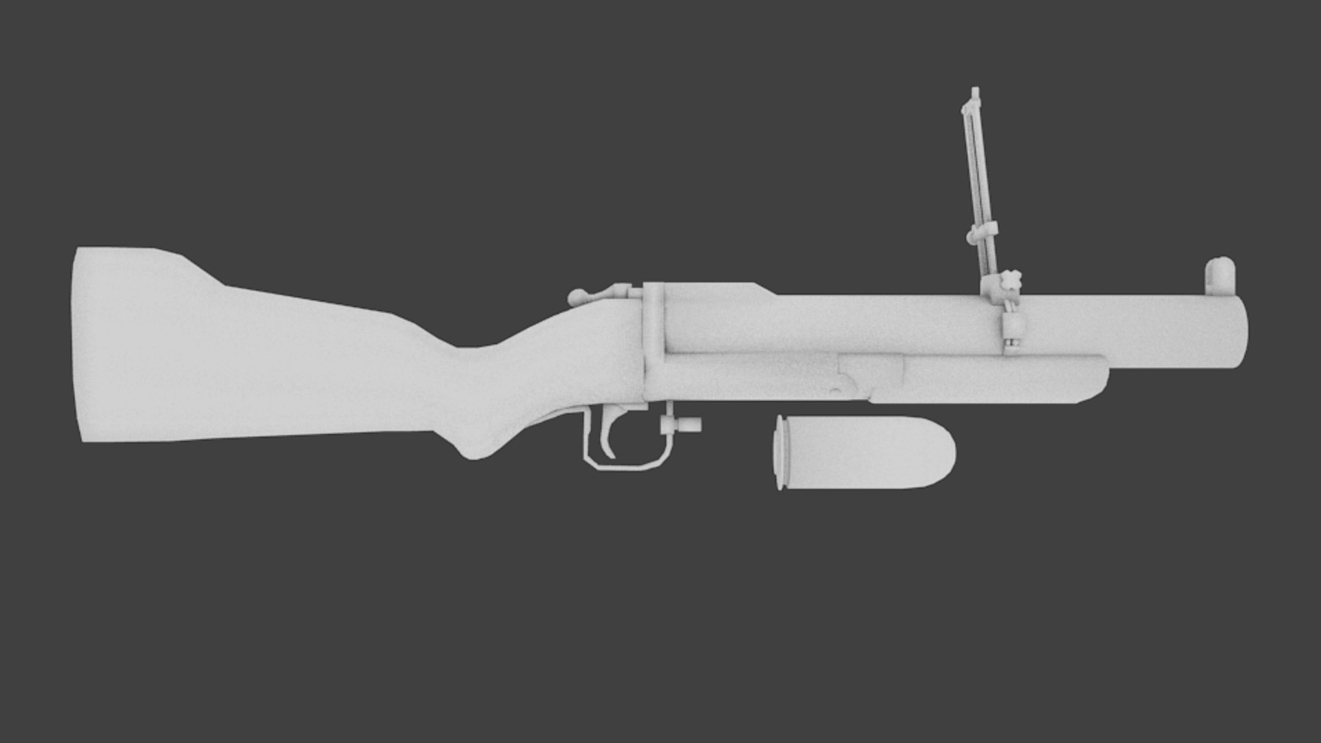 M79 Grenade Launcher 3d 3ds