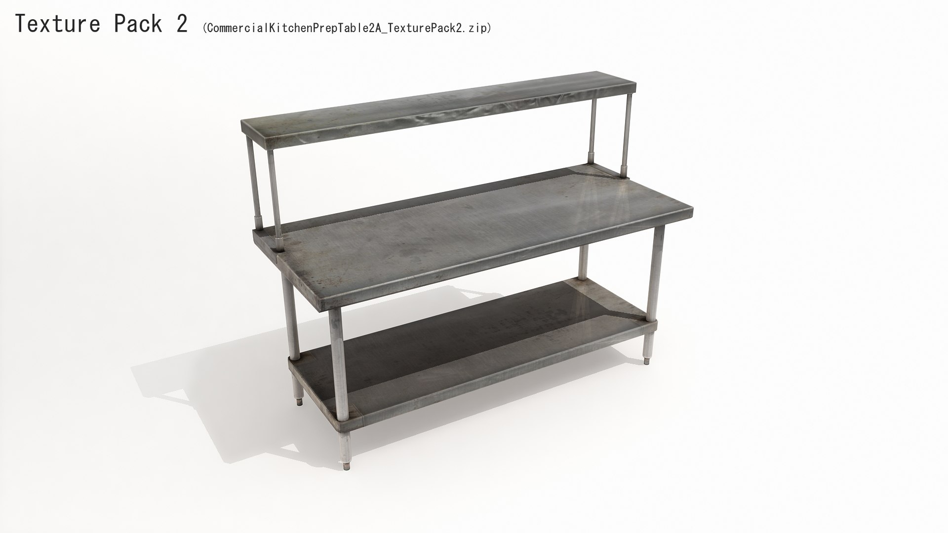 3D Commercial Kitchen Prep Table - TurboSquid 1331635