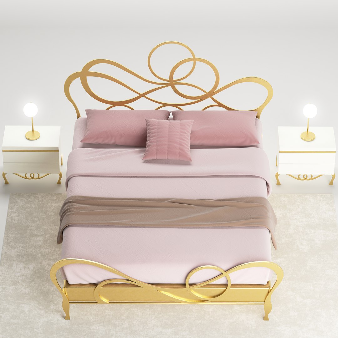 Cantori j adore letto bed model - TurboSquid 1826626