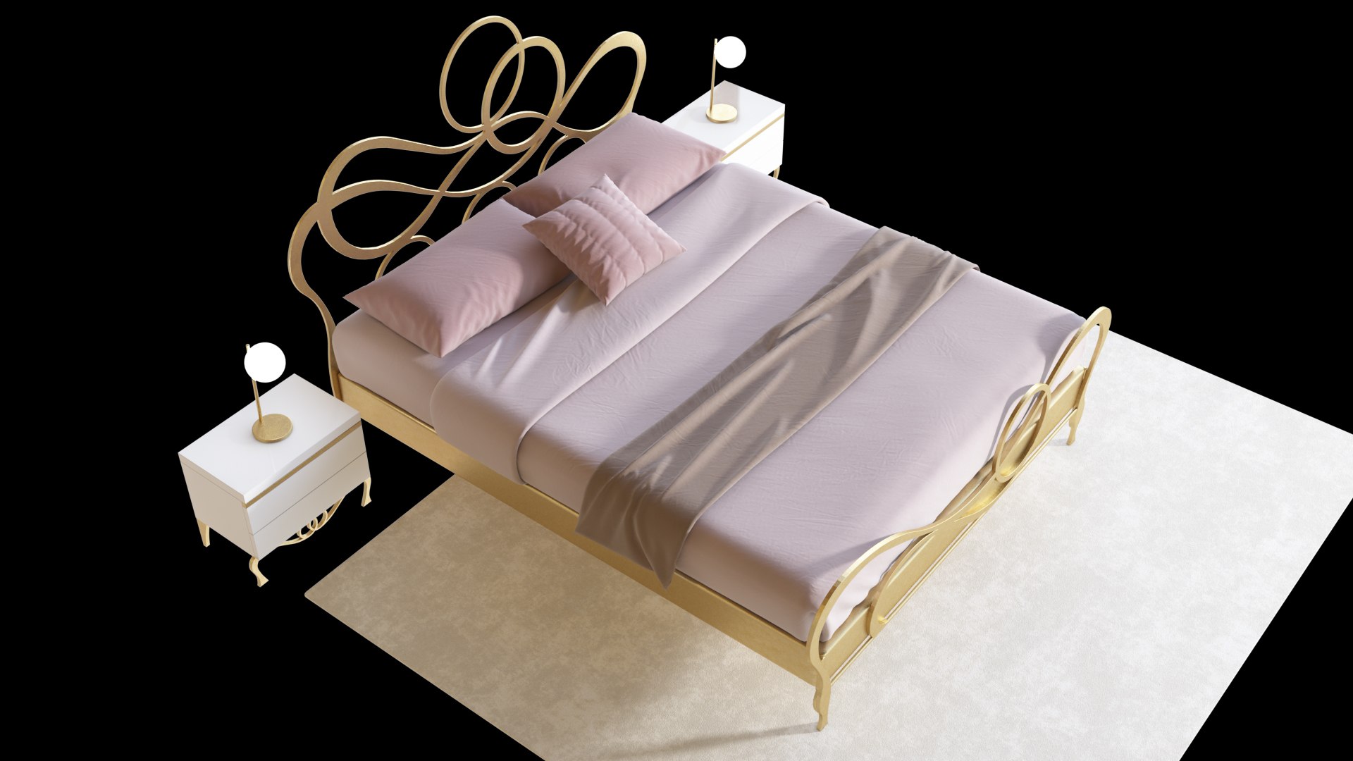 Cantori j adore letto bed model - TurboSquid 1826626