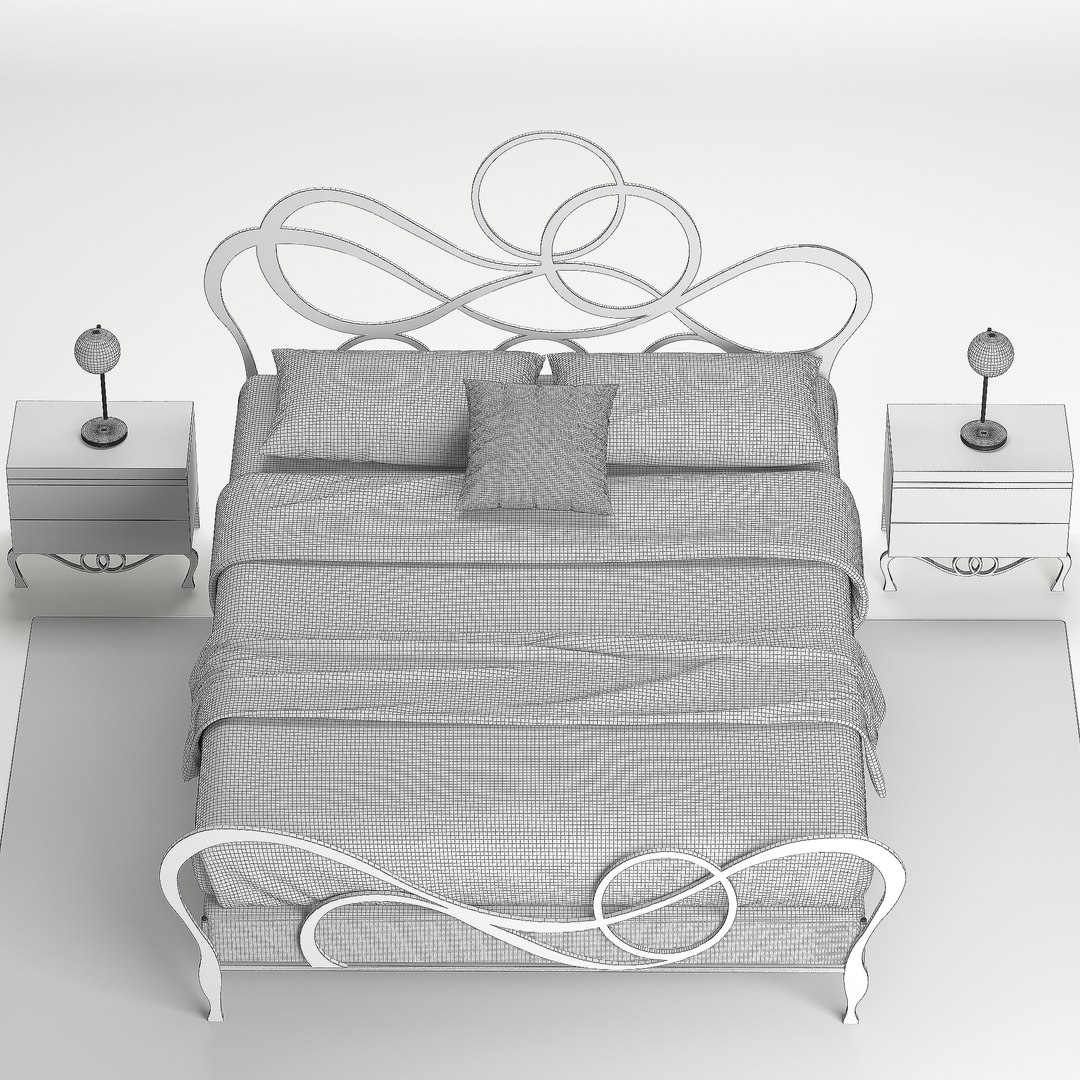 Cantori j adore letto bed model - TurboSquid 1826626