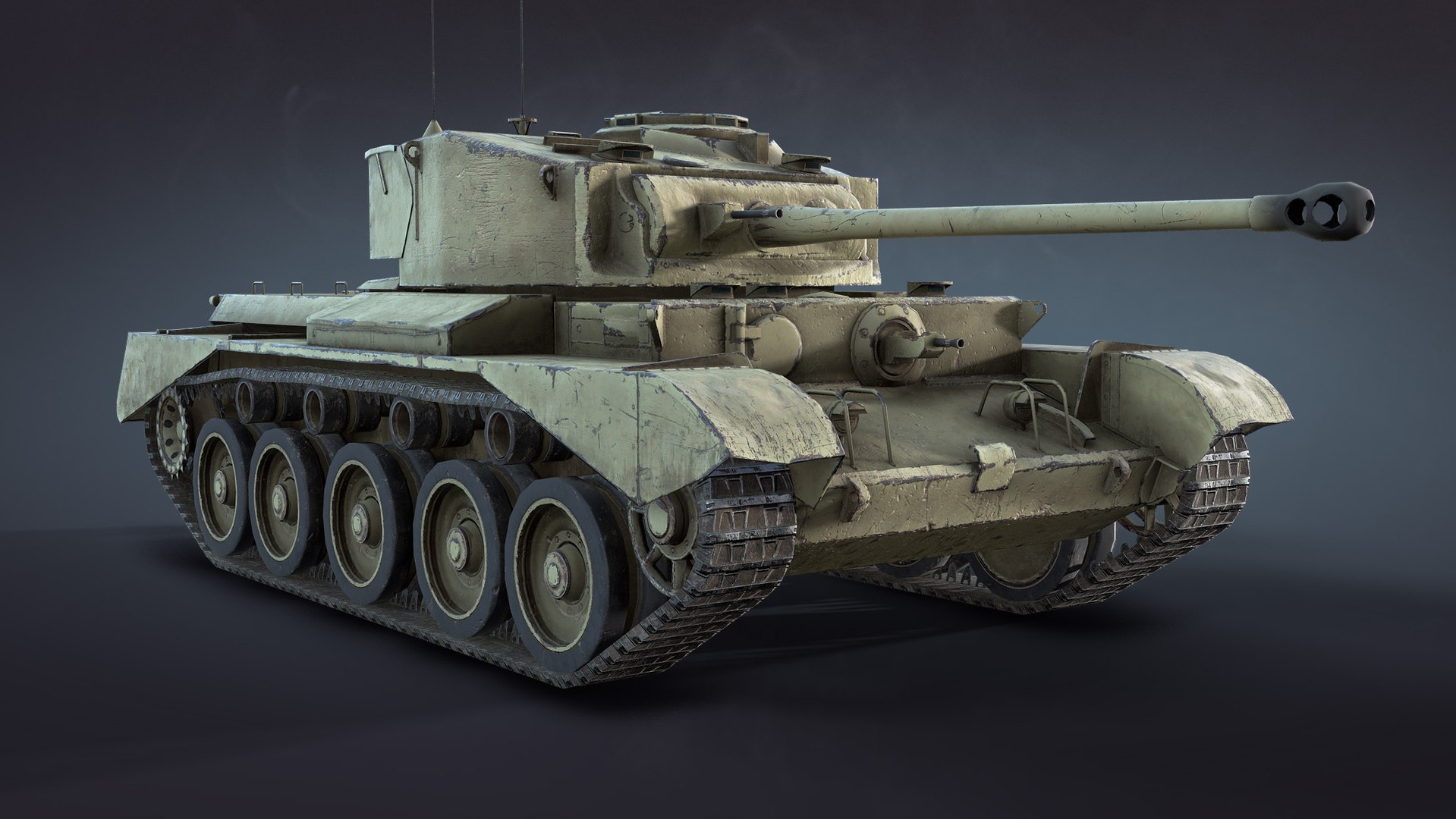 Tank Comet A34 3D - TurboSquid 1673438