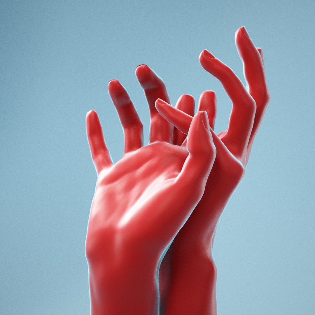 3D Female Hand - TurboSquid 1451710