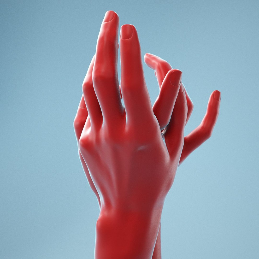 3D Female Hand - TurboSquid 1451710