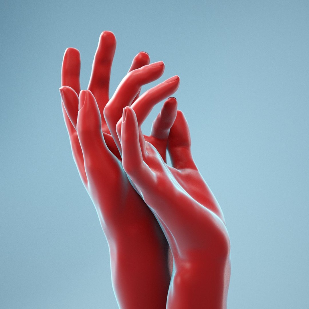 3D Female Hand - TurboSquid 1451710