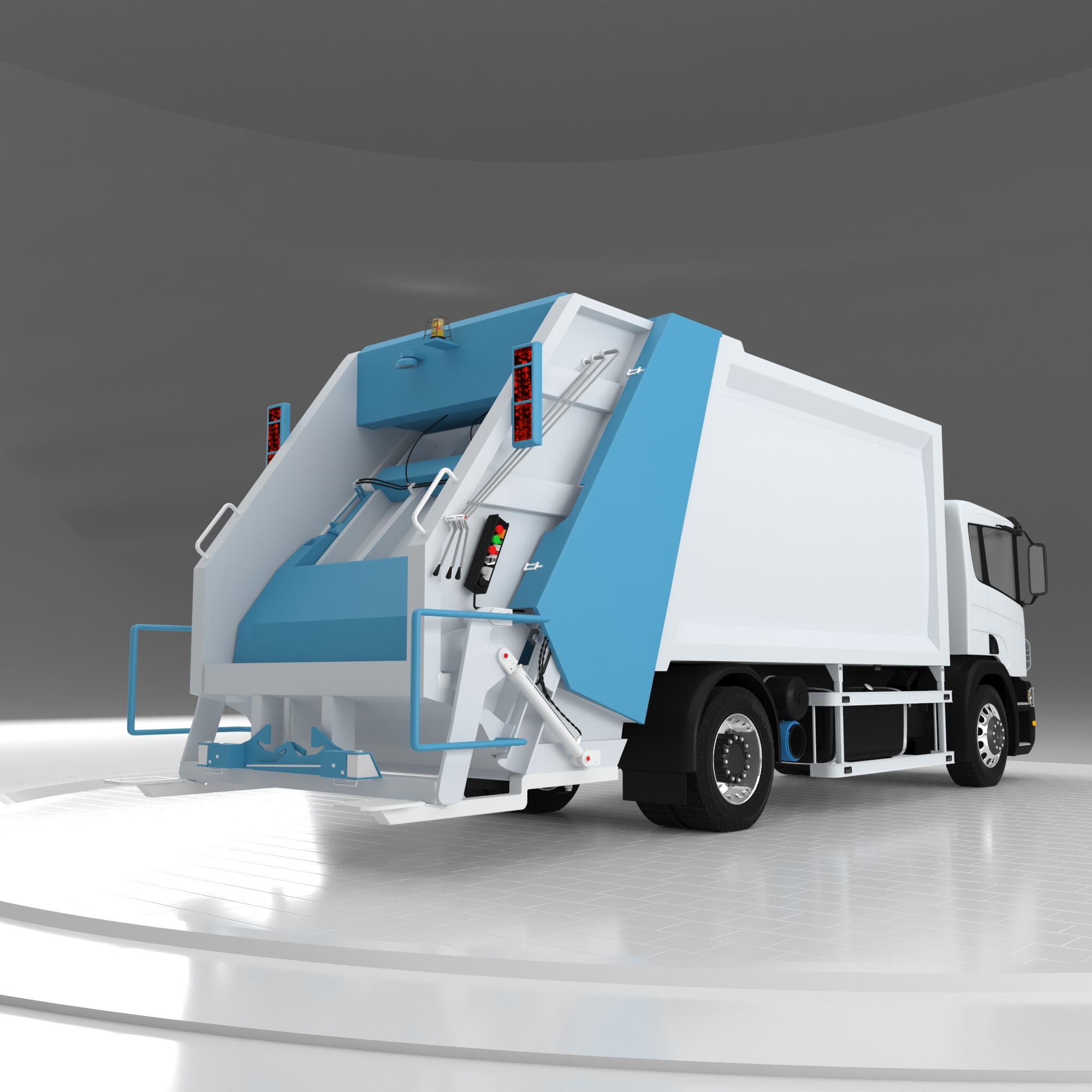 Garbage Truck model - TurboSquid 1730993