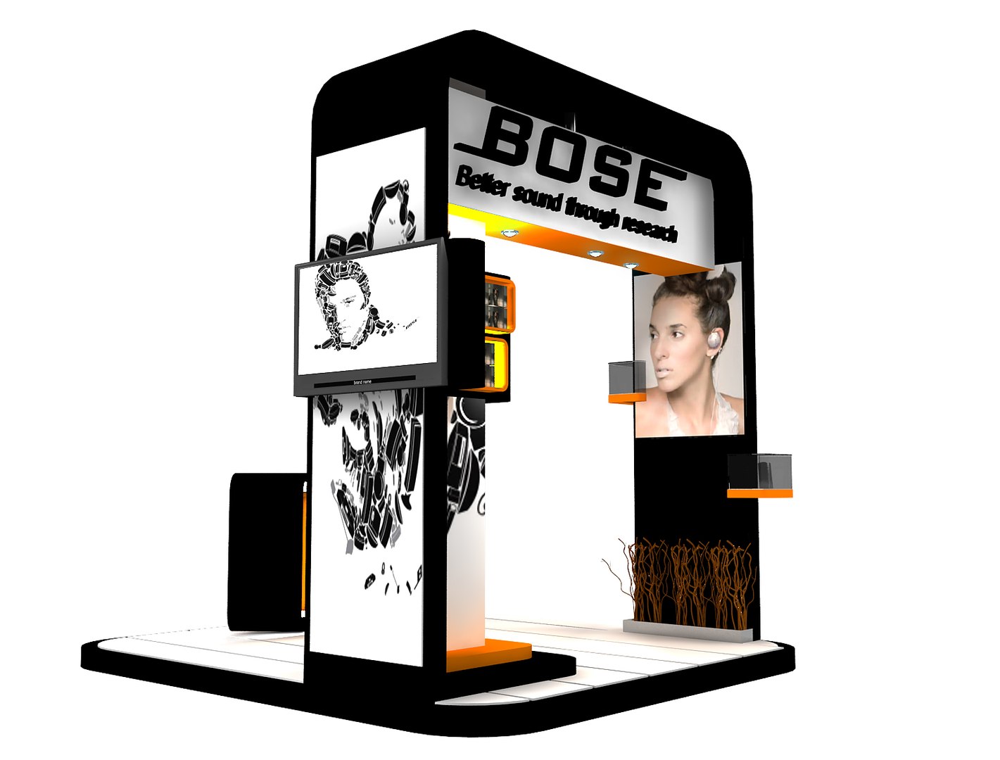 Stand Exhibition Booth Model - TurboSquid 1658308