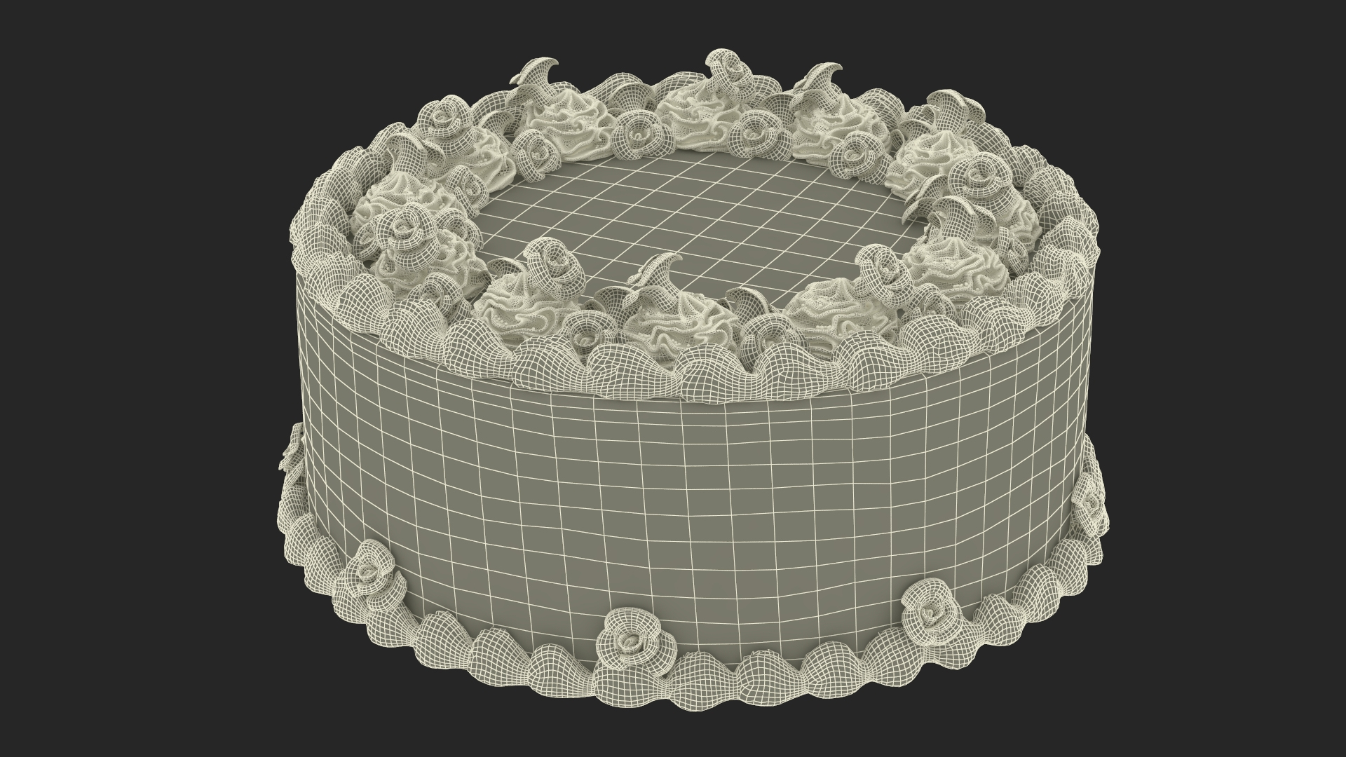 Cream Cake Sweet Dessert 3D Model - TurboSquid 2302400