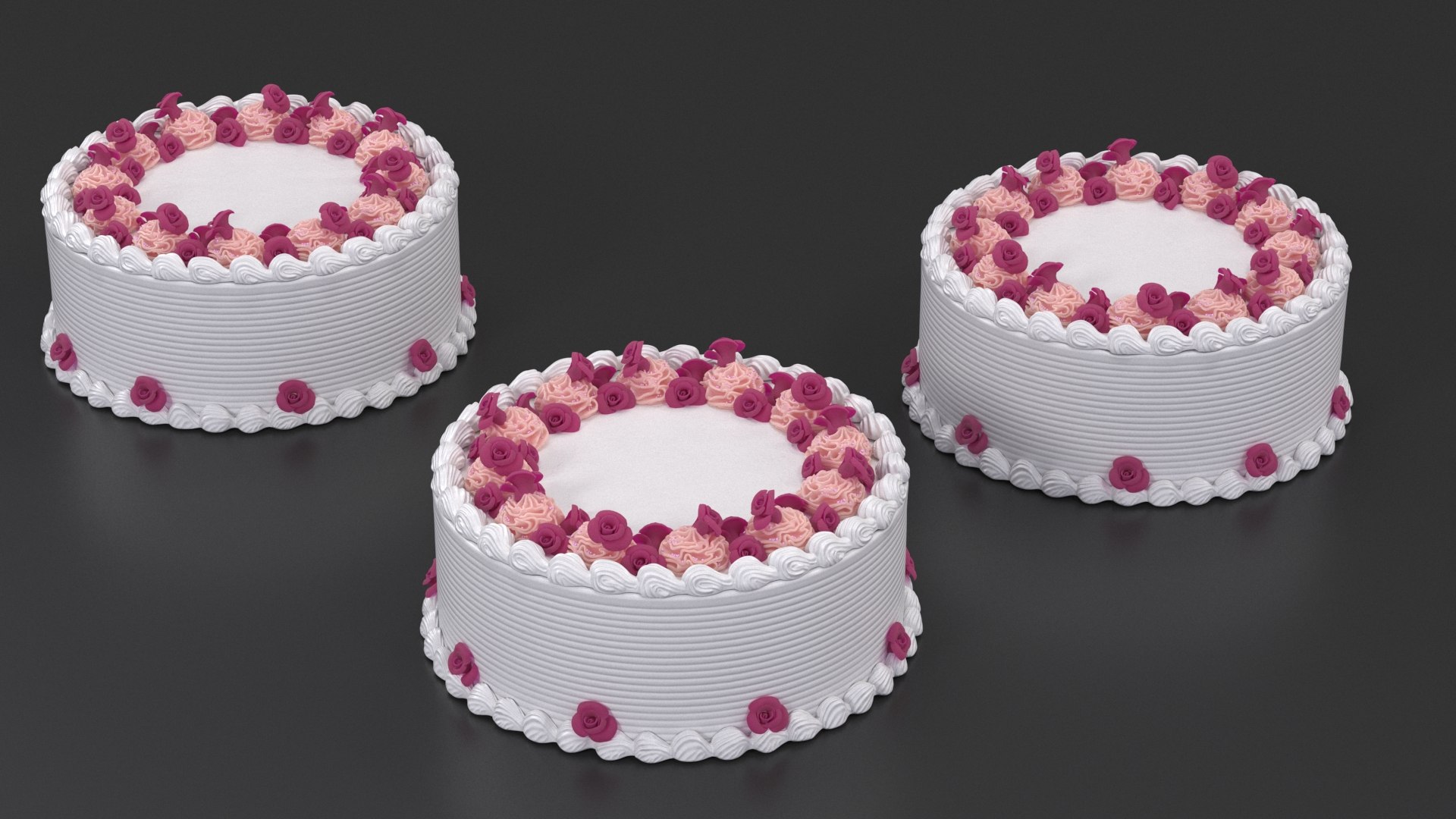 Cream Cake Sweet Dessert 3D Model - TurboSquid 2302400