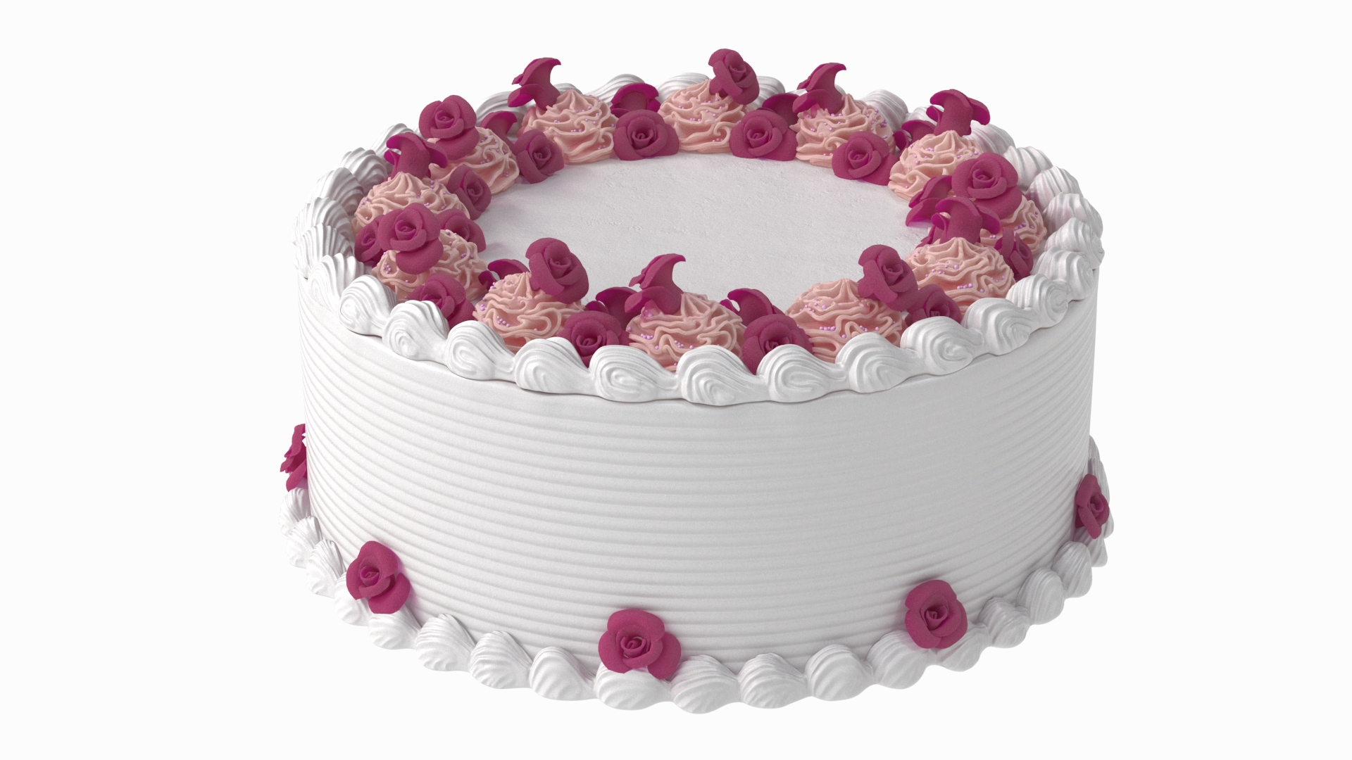 Cream Cake Sweet Dessert 3D Model - TurboSquid 2302400
