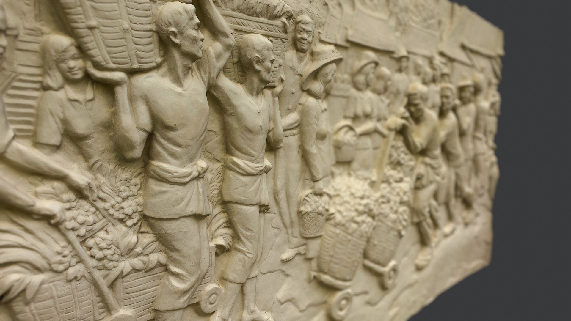 3d Asian Bas-relief Scan Model
