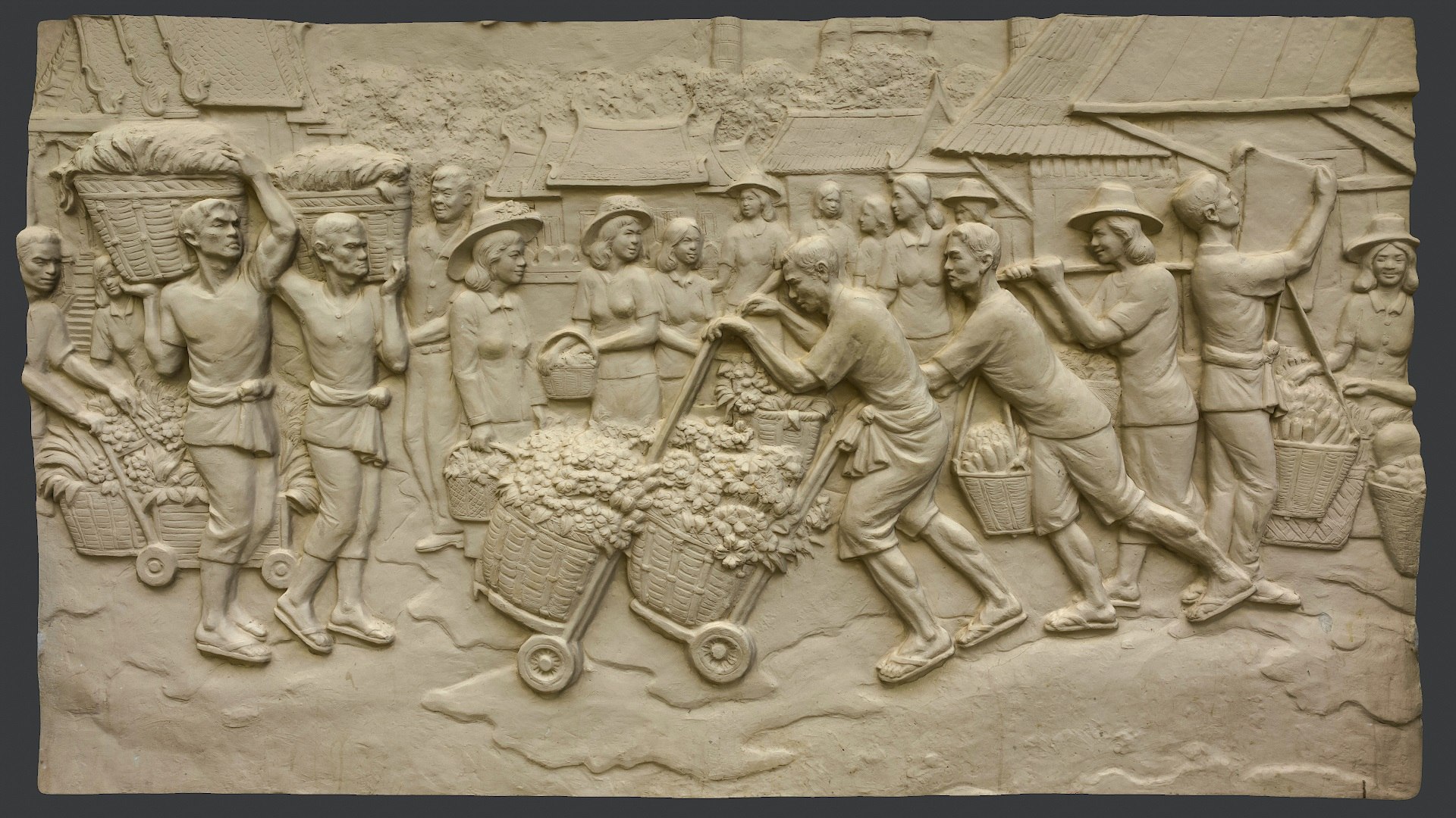 3d Asian Bas-relief Scan Model