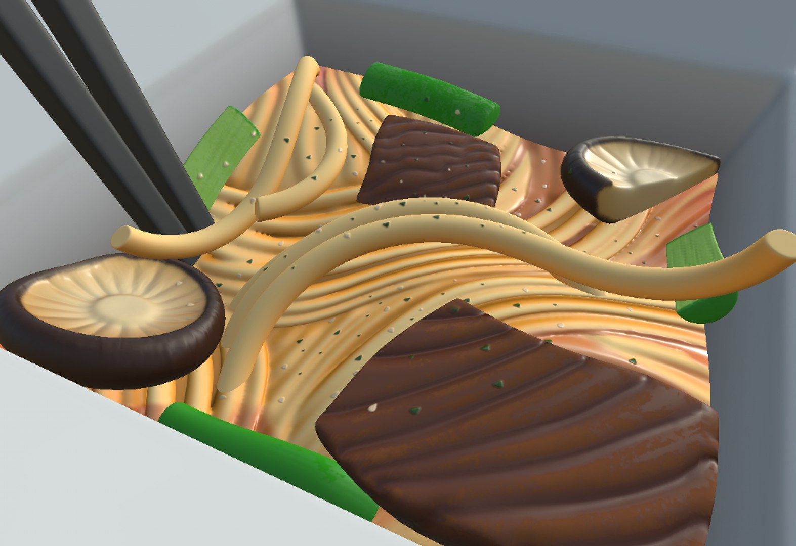Noodle box 3D model - TurboSquid 1484360