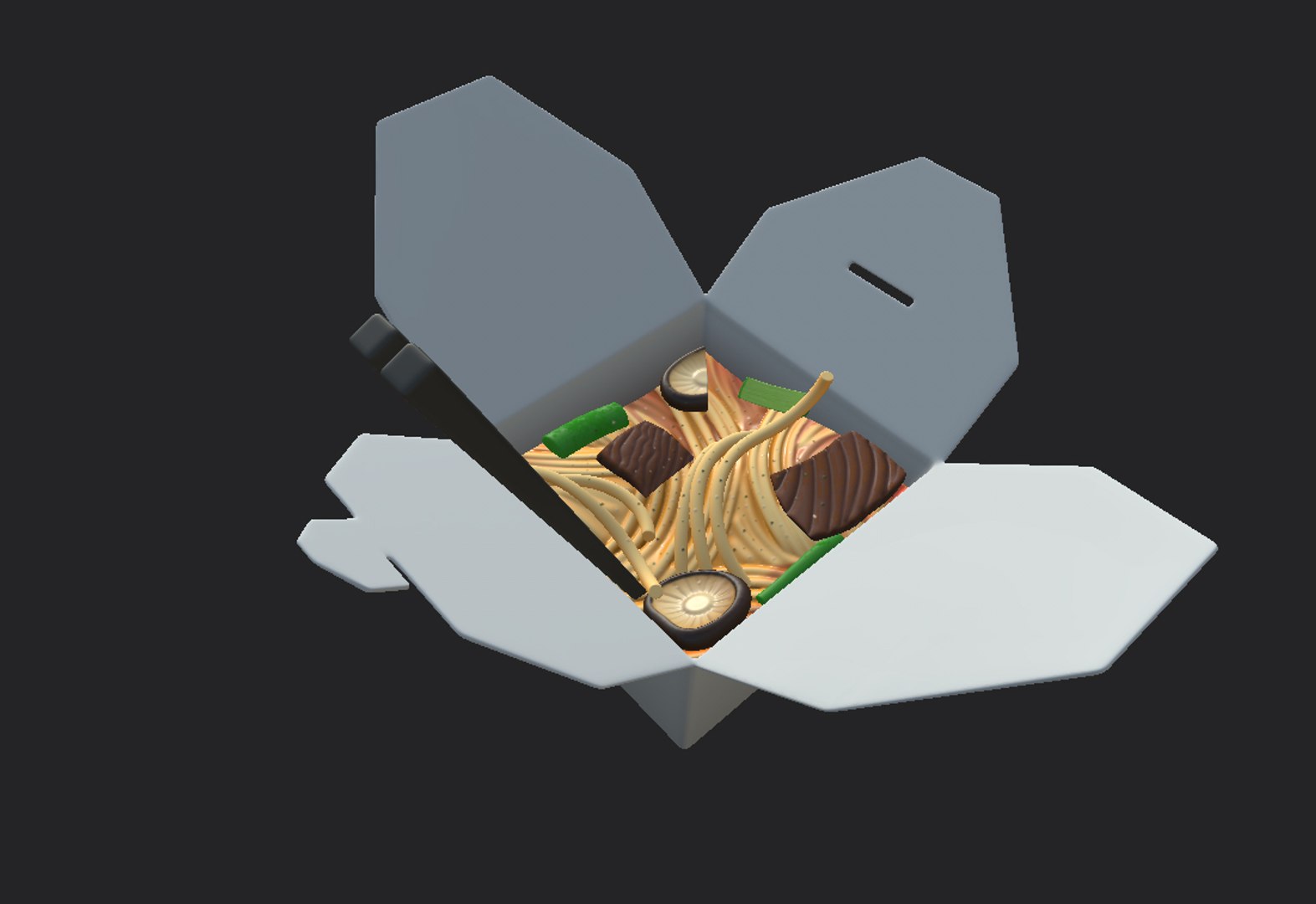 Noodle box 3D model - TurboSquid 1484360