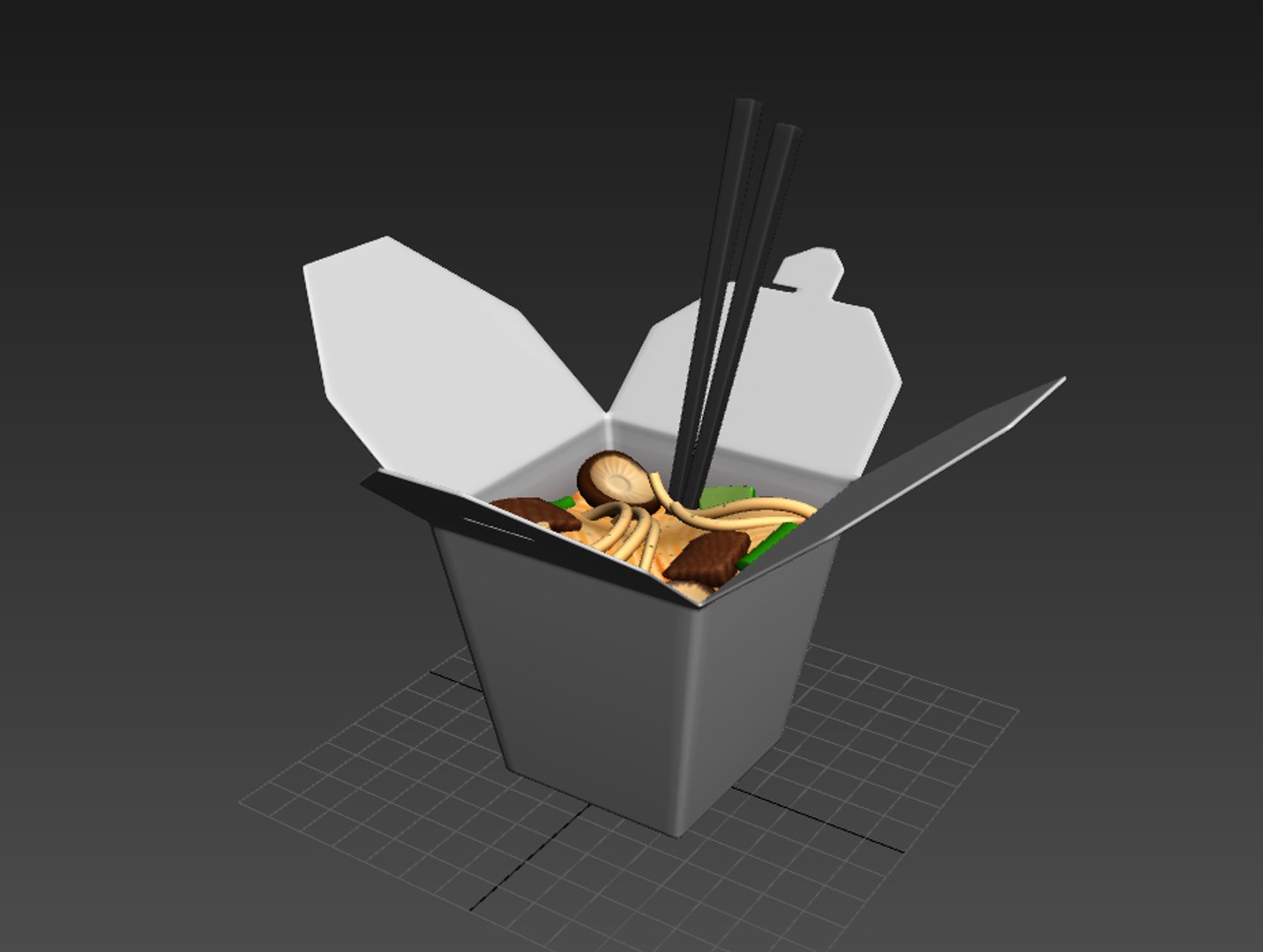 Noodle box 3D model - TurboSquid 1484360