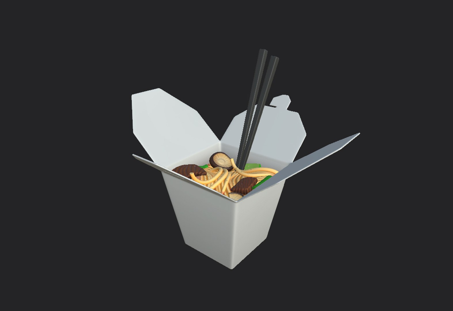 Noodle box 3D model - TurboSquid 1484360