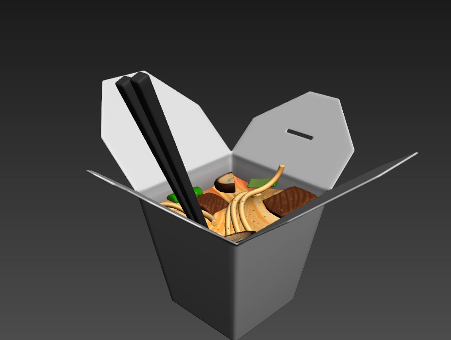 Noodle box 3D model - TurboSquid 1484360