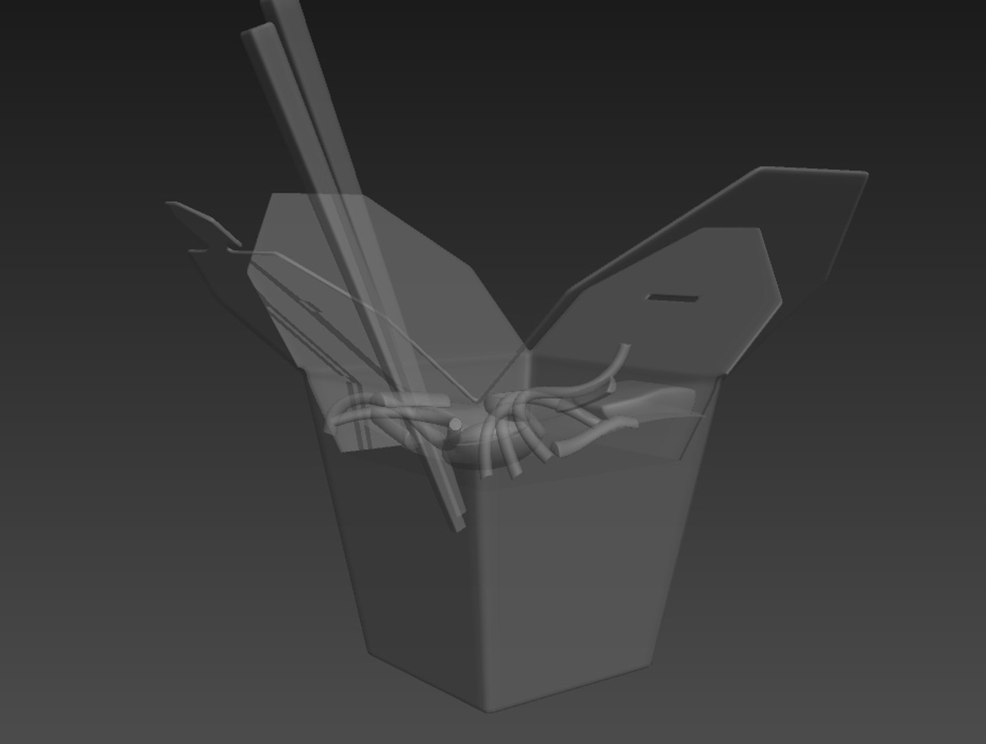 Noodle box 3D model - TurboSquid 1484360