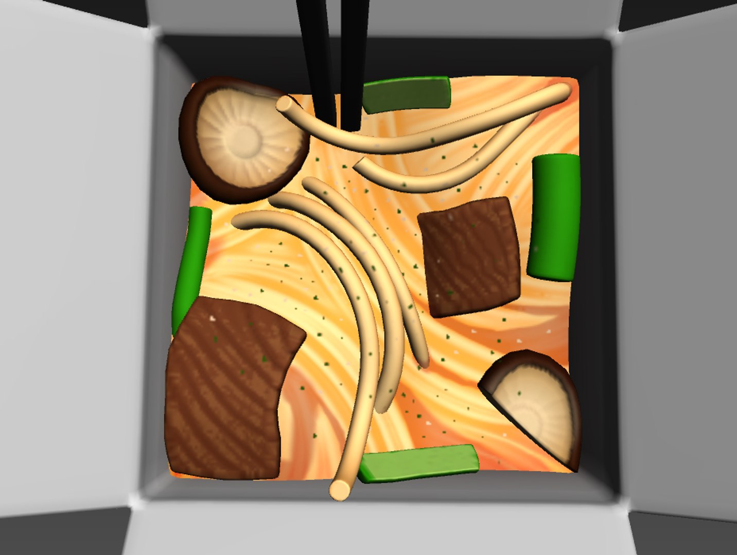 Noodle box 3D model - TurboSquid 1484360