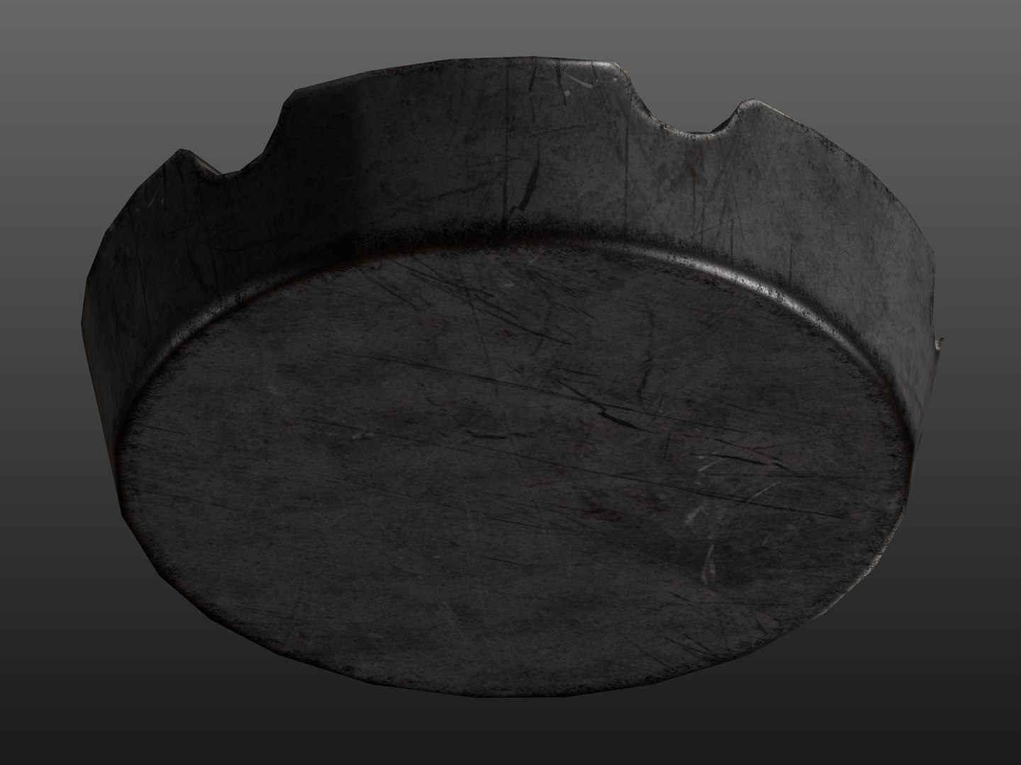 3d heavy ashtray ashes model