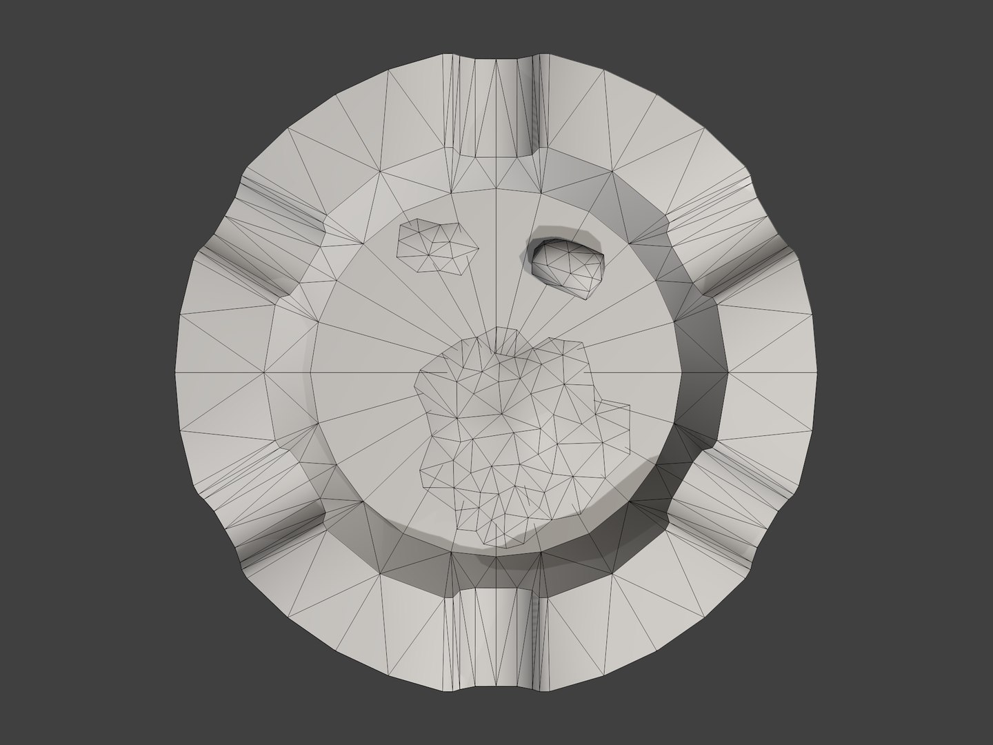 3d heavy ashtray ashes model