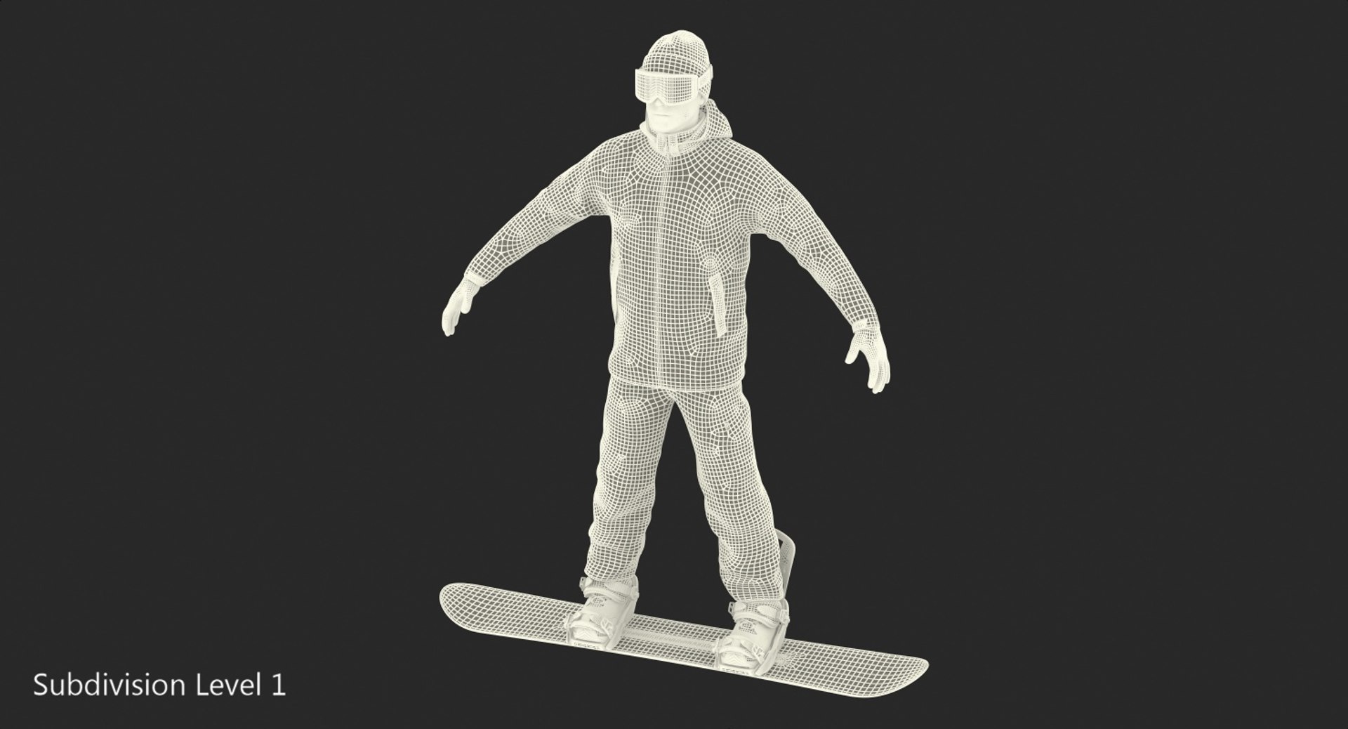 3D snowboarder board mountain snow model - TurboSquid 1375795