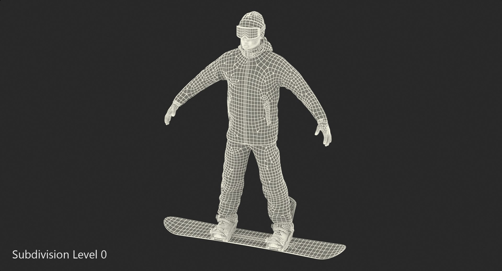 3D snowboarder board mountain snow model - TurboSquid 1375795