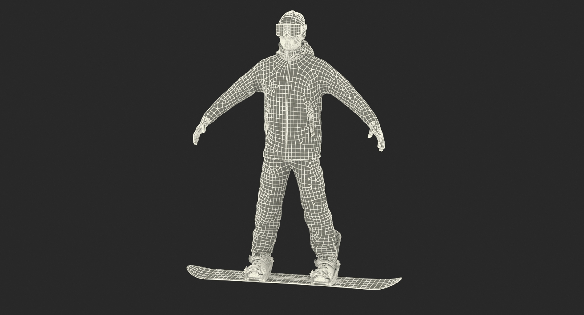 3D snowboarder board mountain snow model - TurboSquid 1375795