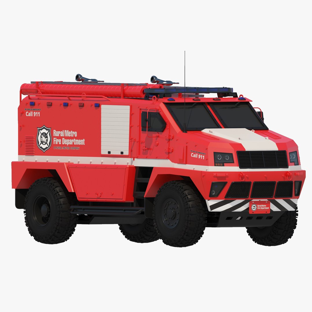 3D Firefighter Vehicle - TurboSquid 1985677