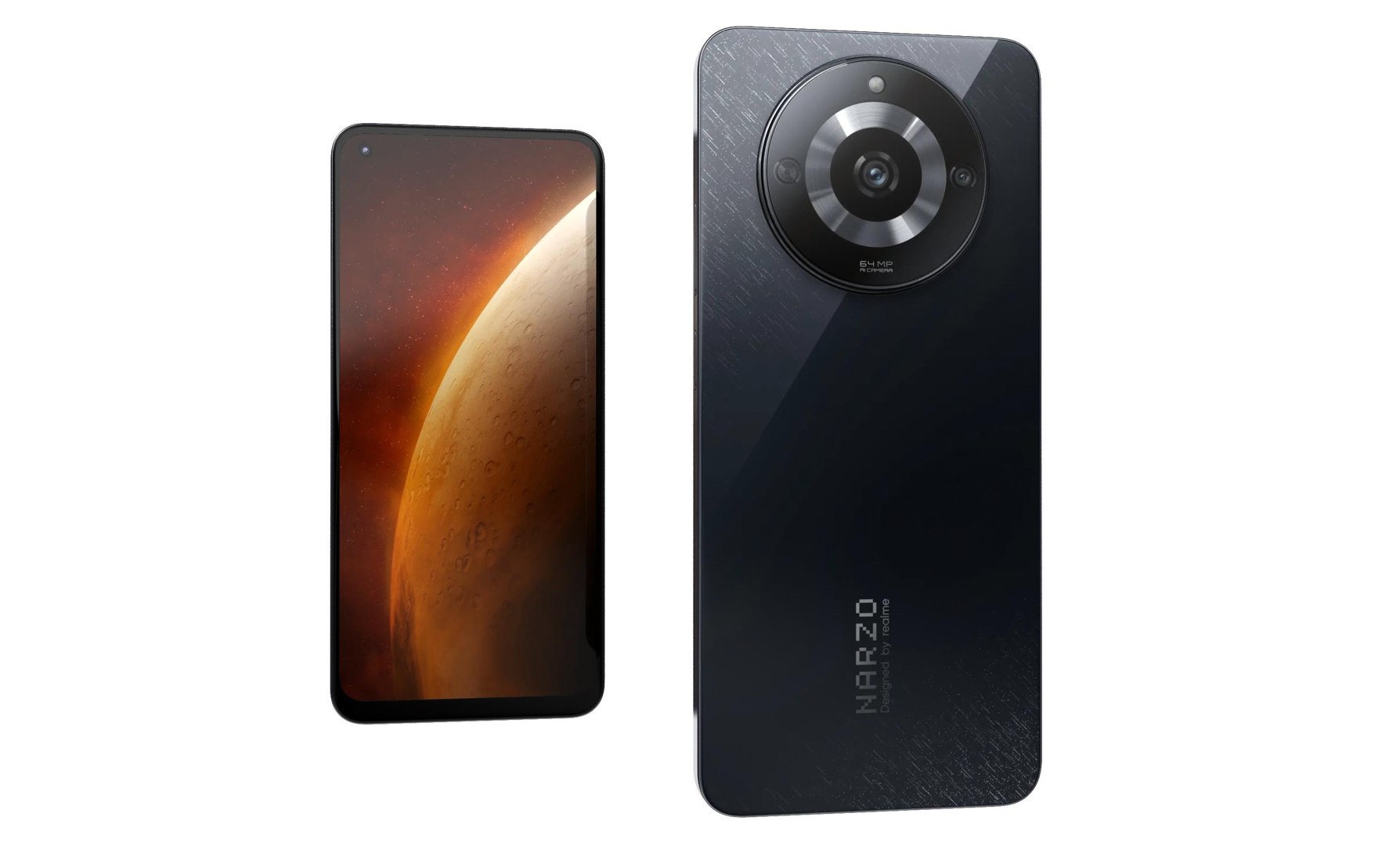 Realme Narzo 60 Cosmic Black And Mars Orange 3D model - TurboSquid 2094444