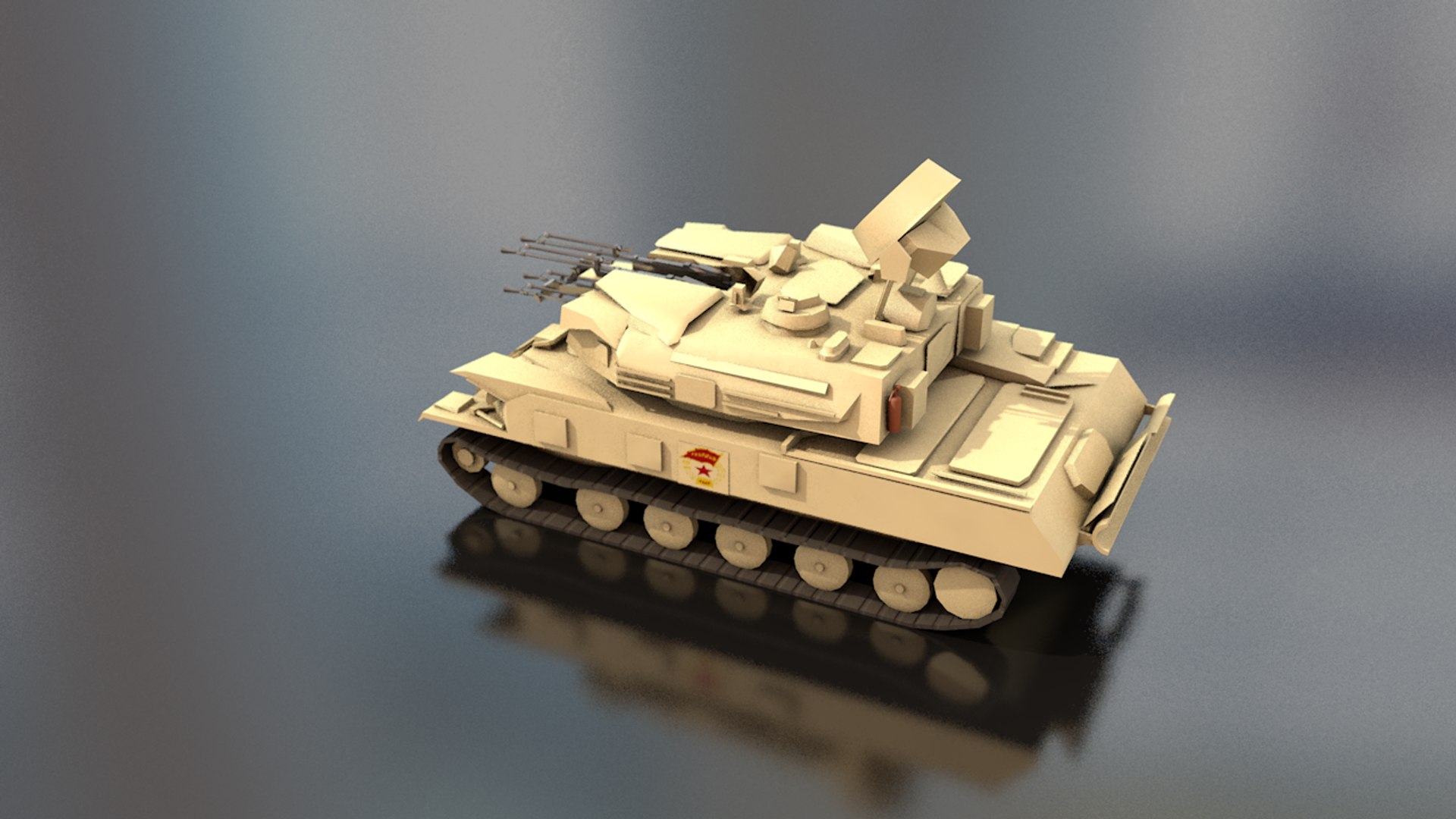 3D Model Shilka Zsu 23-4 Soviet - TurboSquid 1446214