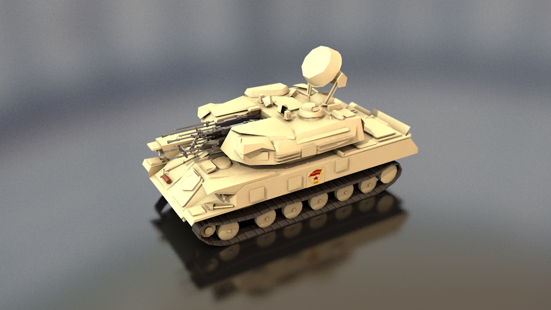 3D Model Shilka Zsu 23-4 Soviet - TurboSquid 1446214