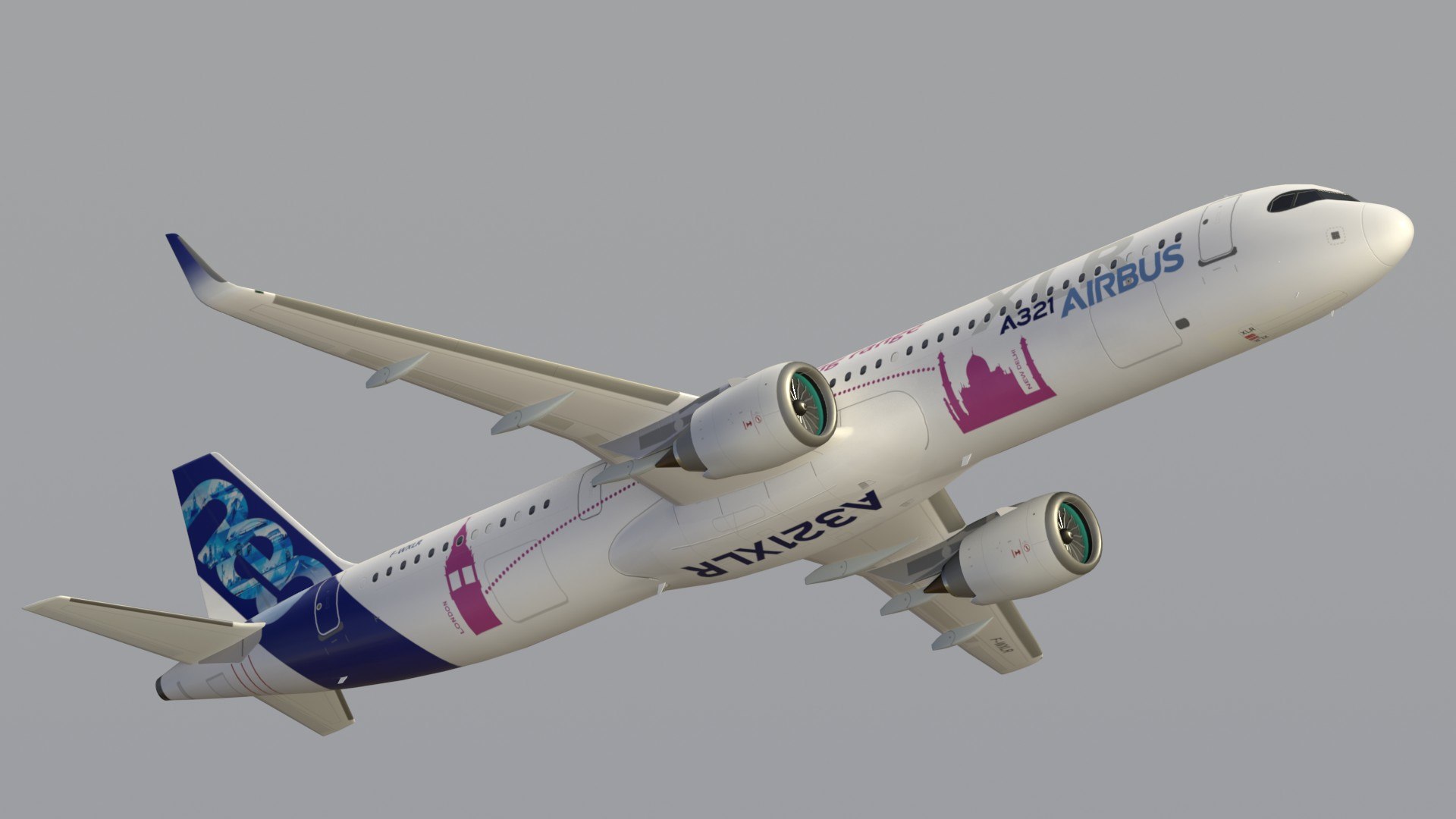A321 Color House SC 3D Model - TurboSquid 2221502