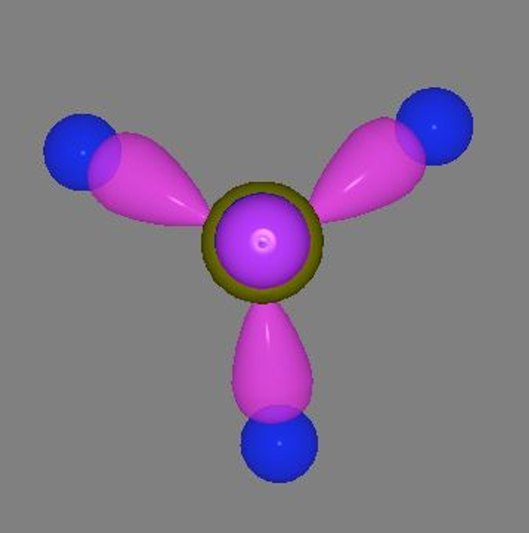 Methane Sp3 Orbitals 3D Model - TurboSquid 1184159