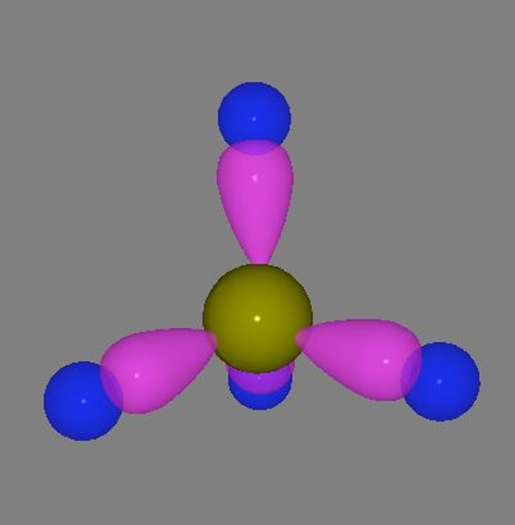 Methane Sp3 Orbitals 3D Model - TurboSquid 1184159