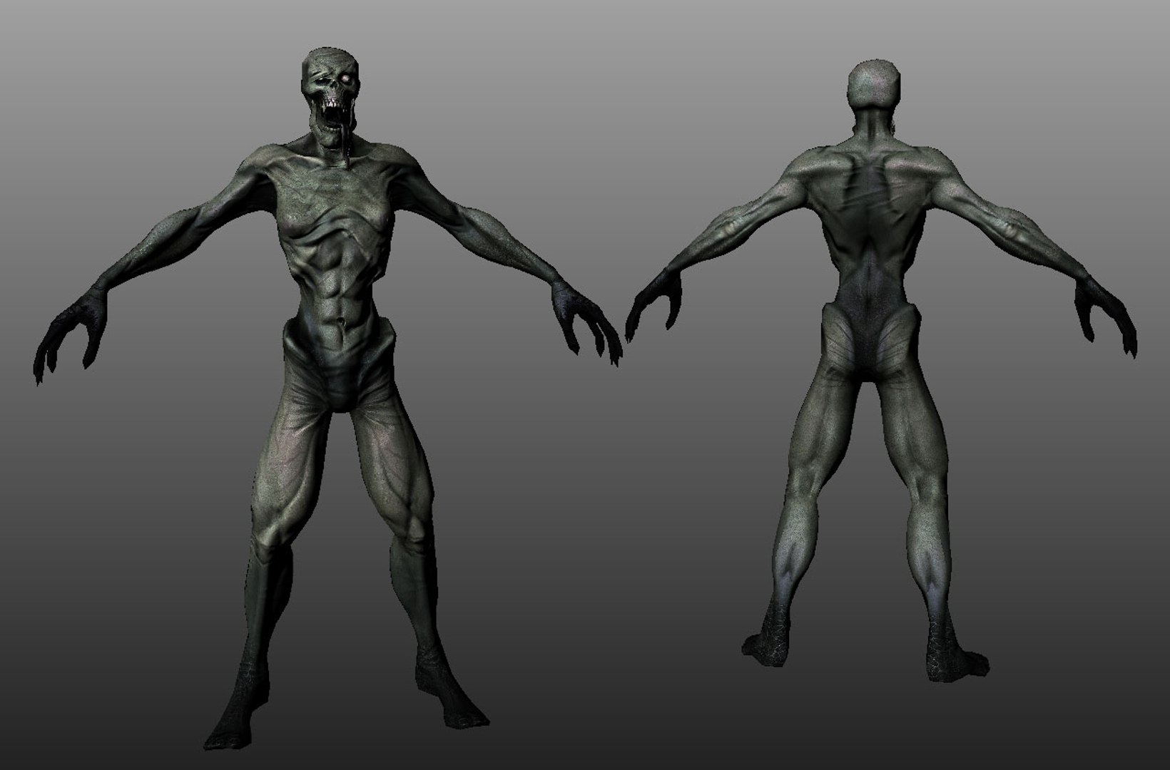 3d Model Ghoul Character