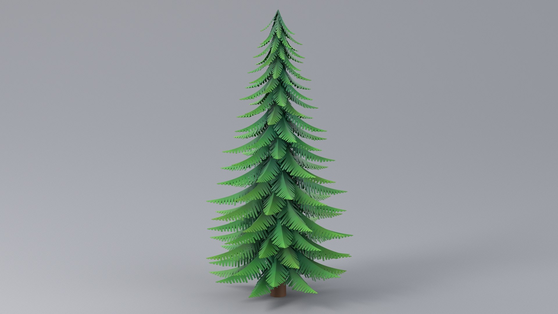 Cartoon Fir Tree 02 3D Model - TurboSquid 1941455