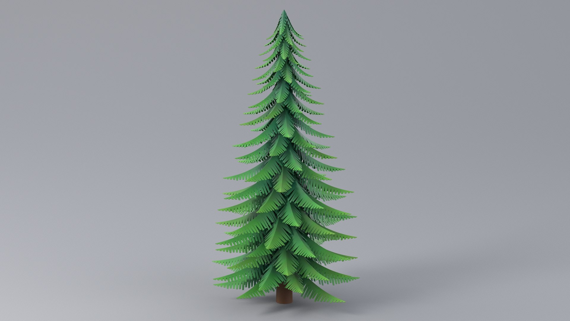 Cartoon Fir Tree 02 3D Model - TurboSquid 1941455