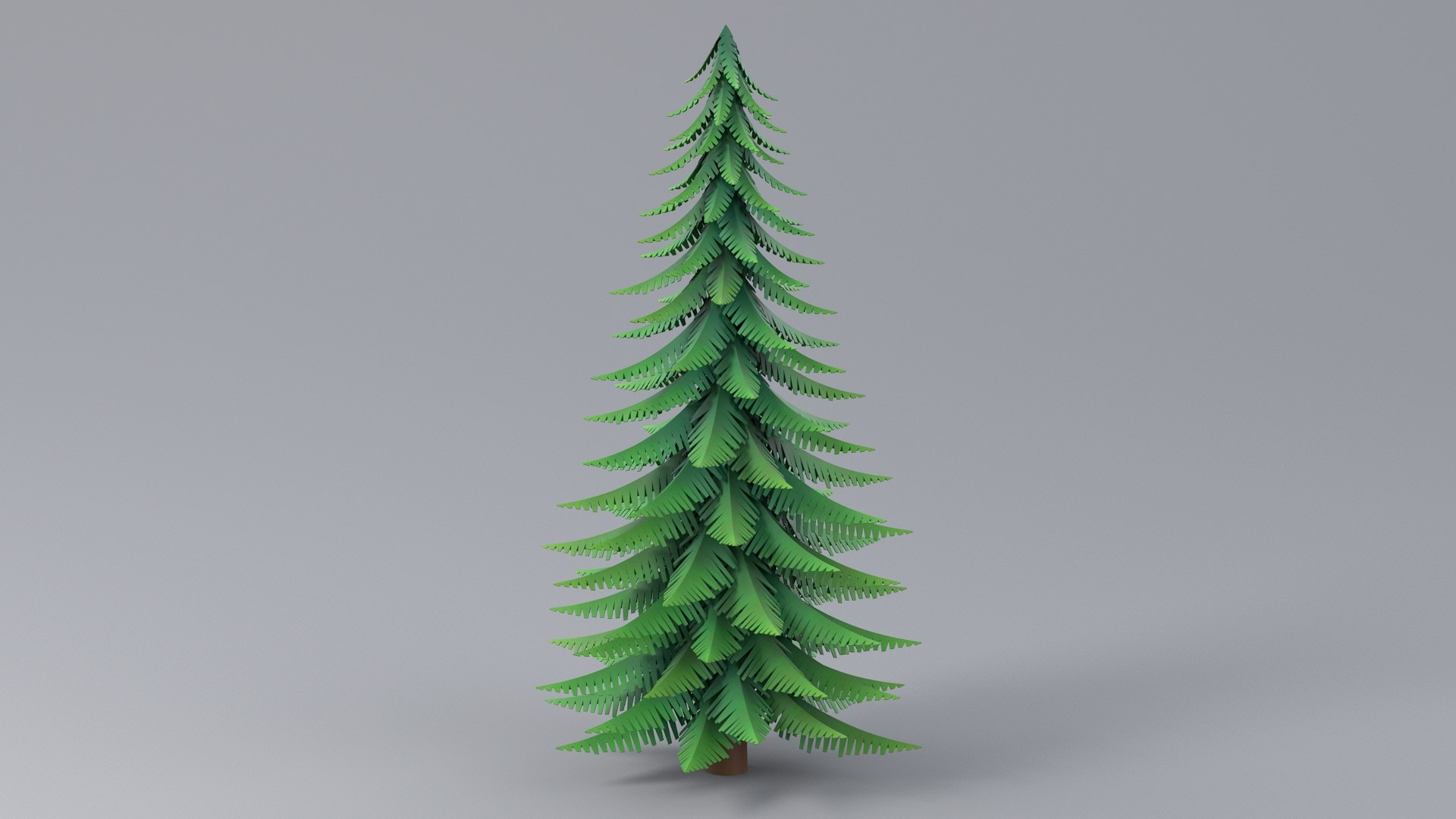 Cartoon Fir Tree 02 3D Model - TurboSquid 1941455