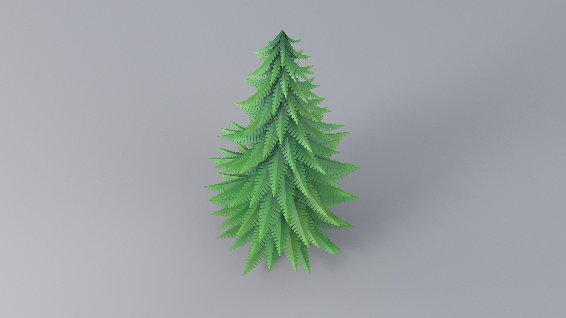 Cartoon Fir Tree 02 3D Model - TurboSquid 1941455
