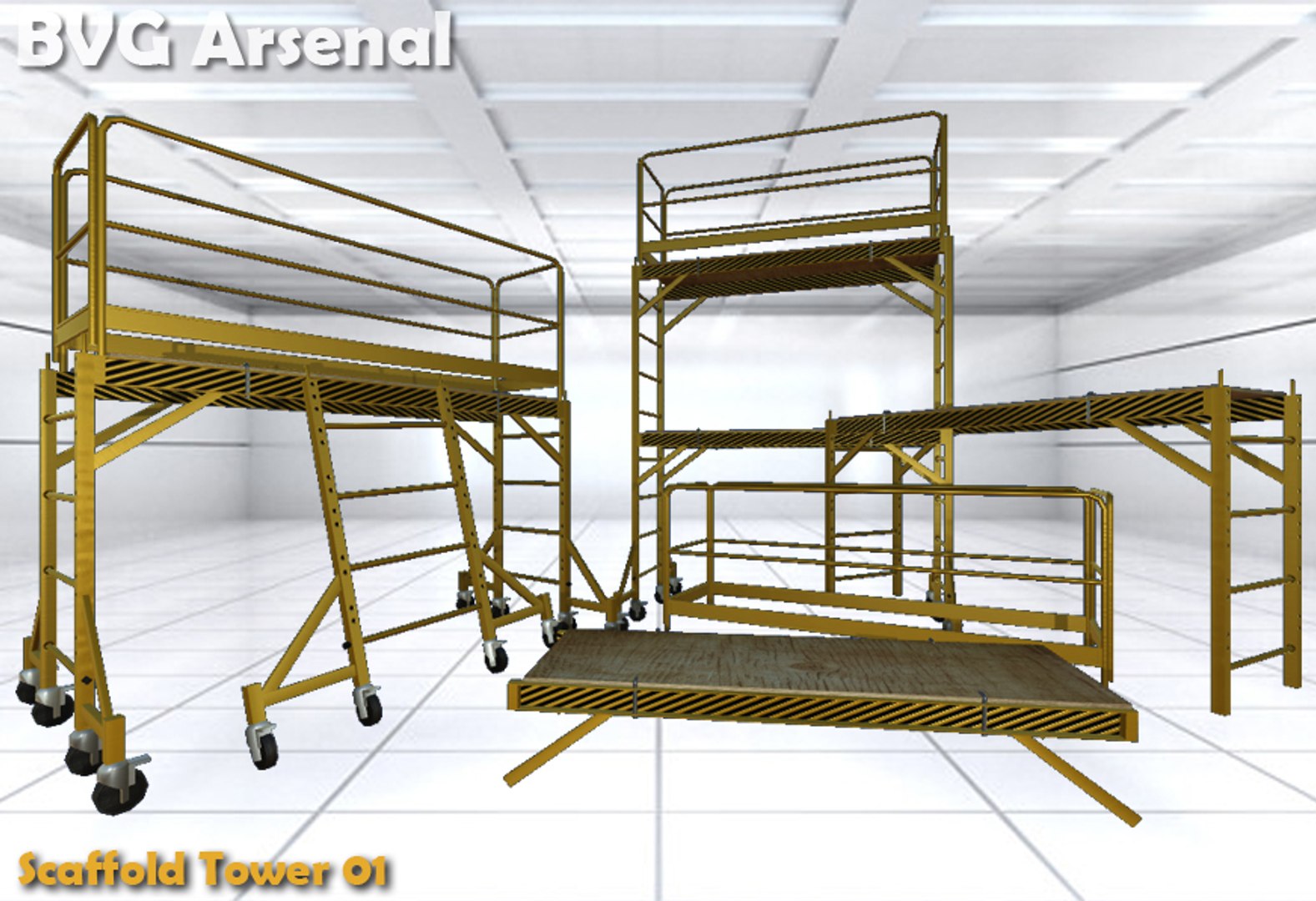 3d Modular Scaffold Model