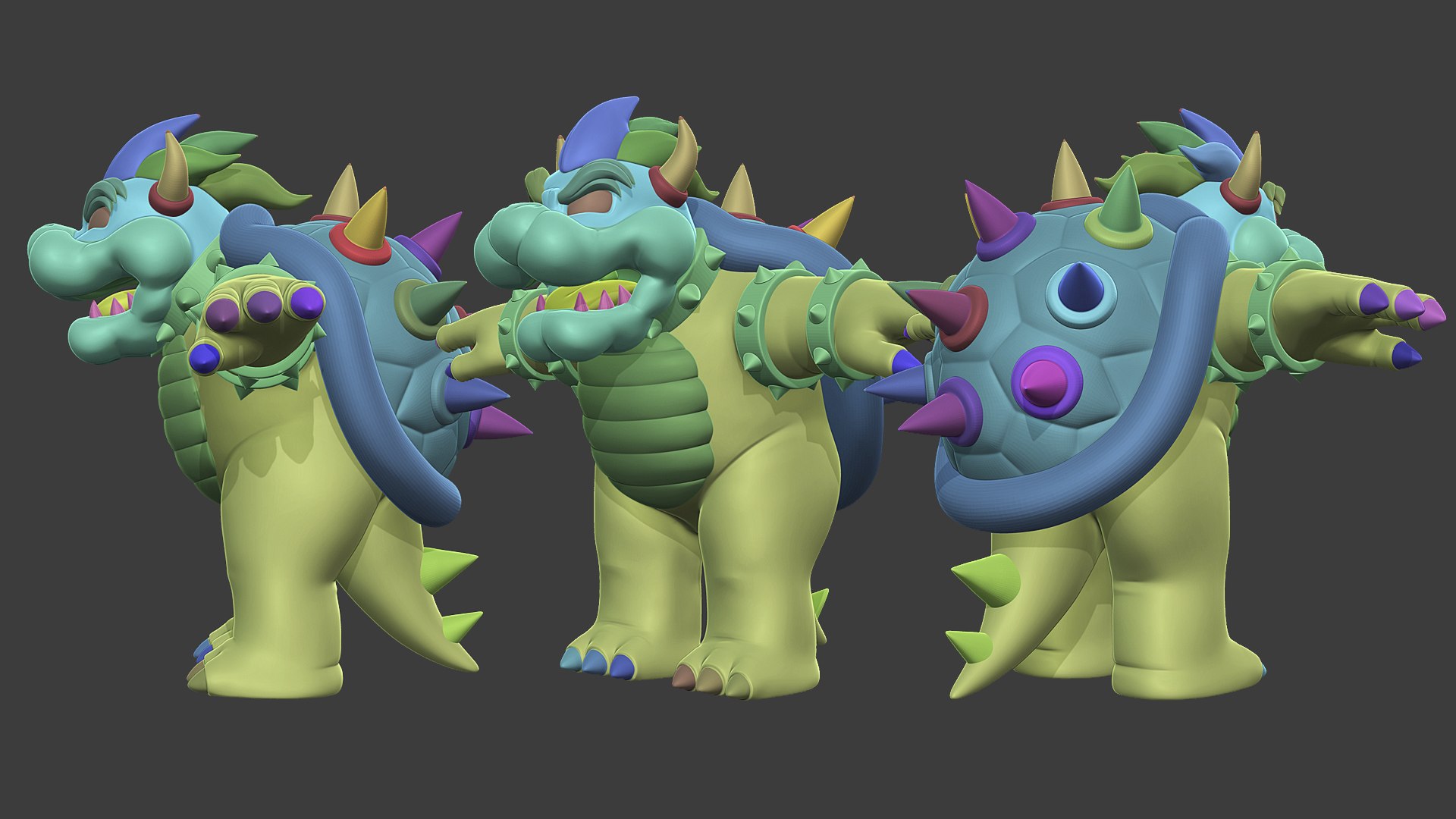3D model Bowser Koppa Character Mario Sparks of Hope - TurboSquid 1934498