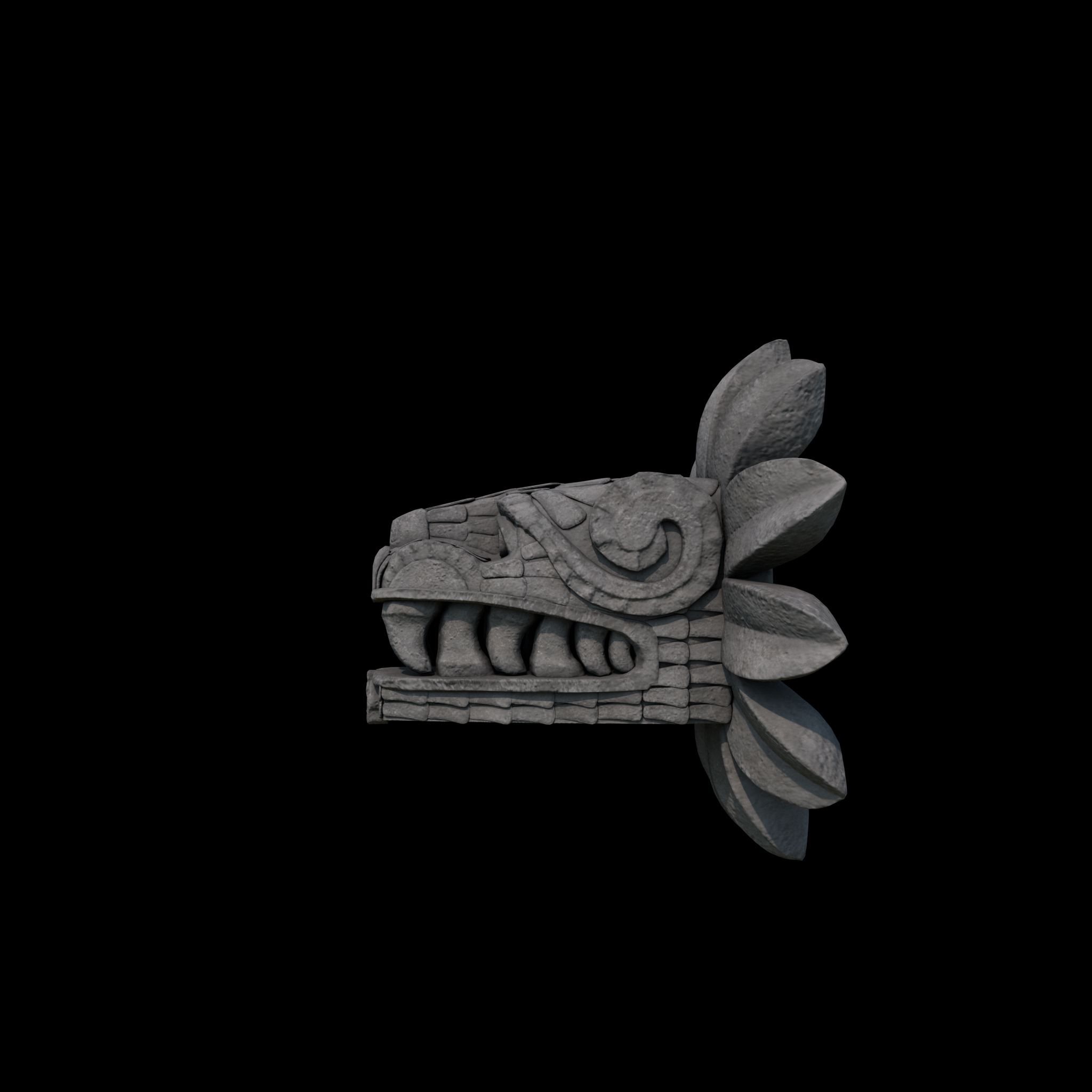 Quetzalcoatl head serpiente 3D - TurboSquid 1314584