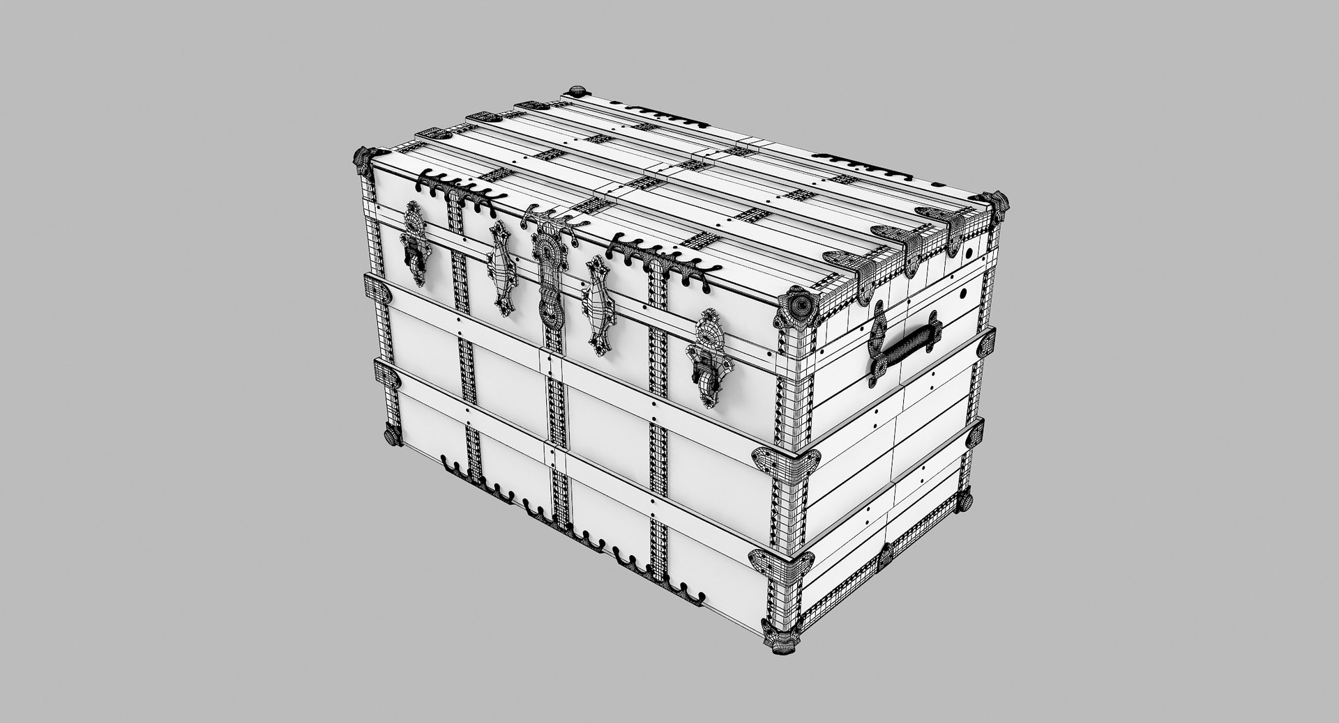 Vintage Trunk 3D Model - TurboSquid 1188284