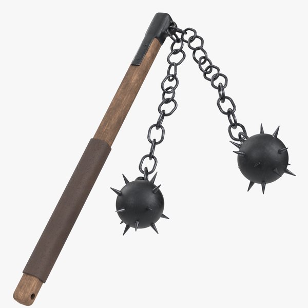 Twin ball flail medieval weapon 3D model - TurboSquid 2006043