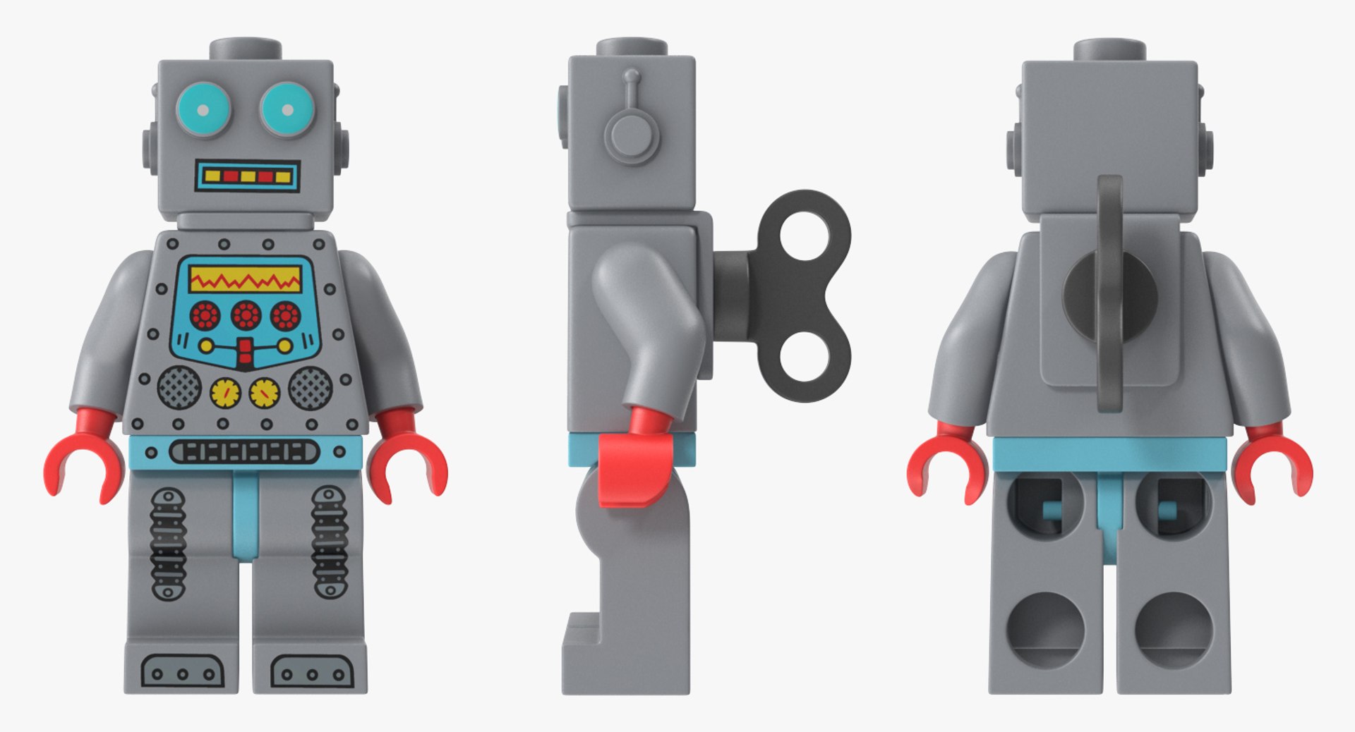 Lego Robot Minifigure Model - TurboSquid 1214478