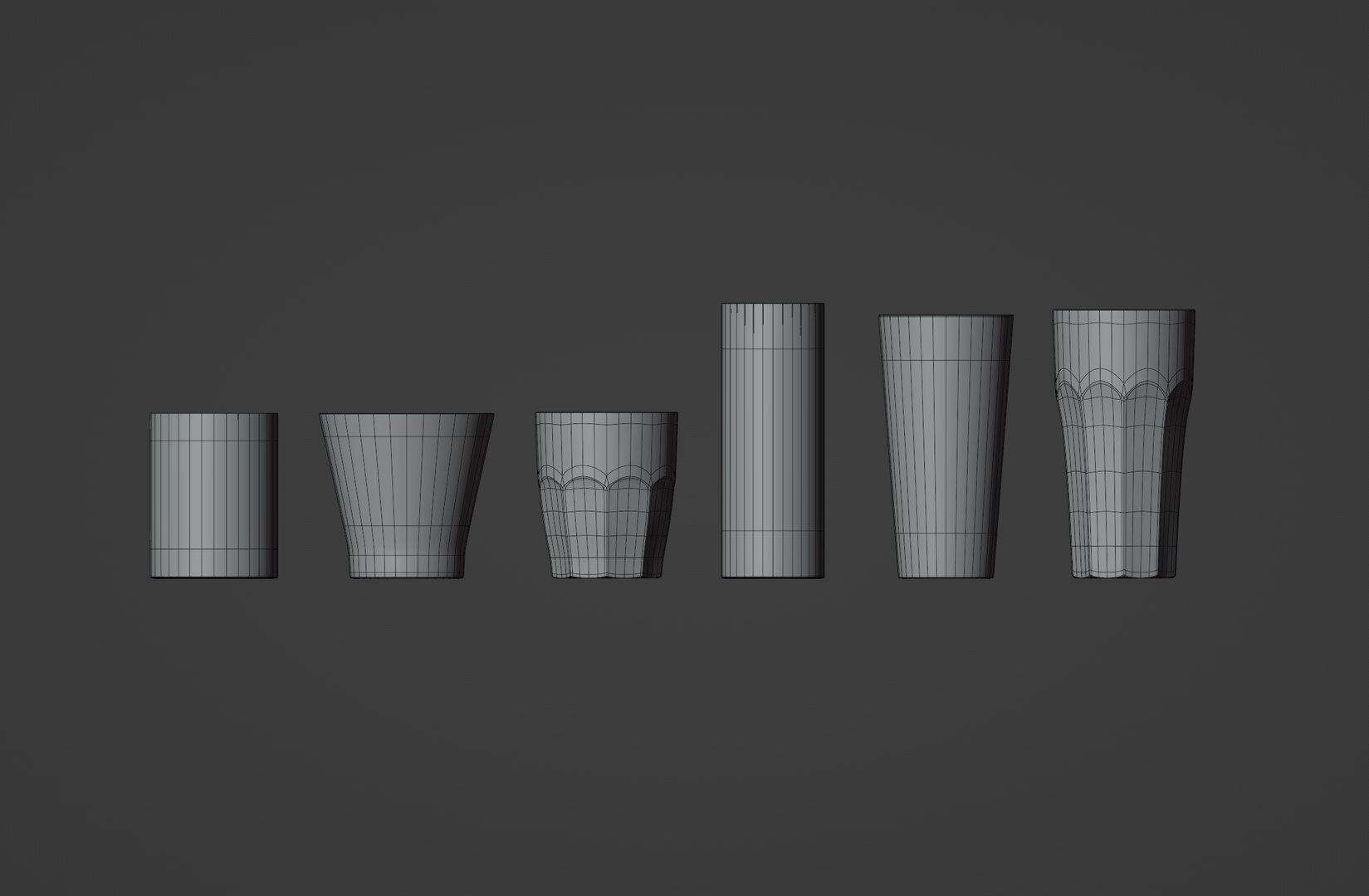 Set Of Glasses 3D model - TurboSquid 2175326